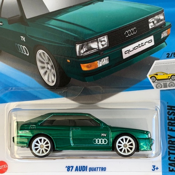 Toys | 87 Audi Quattro 225 Super Treasure Hunt Hot Wheels Case A ...